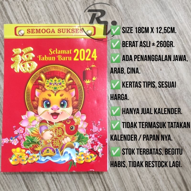 Jual Kalender Harian 2024 Makassar / Kalender Harian Jawa Arab Cina ...