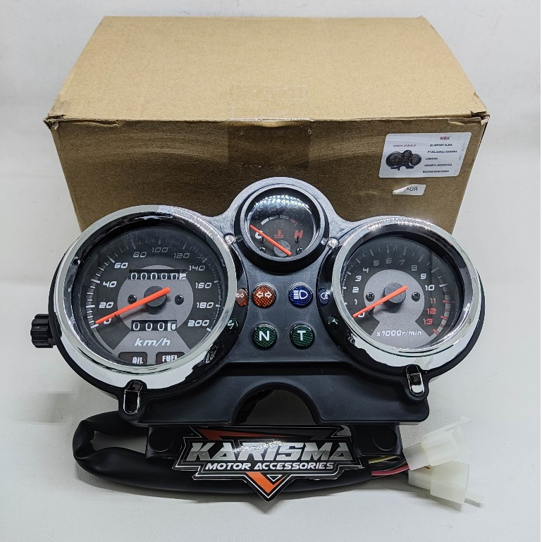 Jual Speedo meter Ninja SS Layar Putih Hitam Background Black/Crom ...