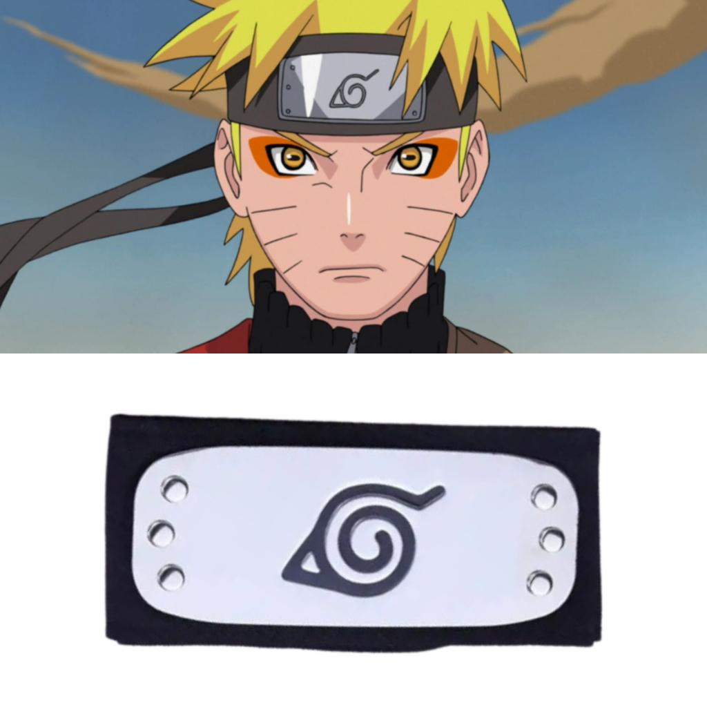 Jual Headband Ikat Kepala Naruto Uzumaki 1 Desa Konoha Village ...