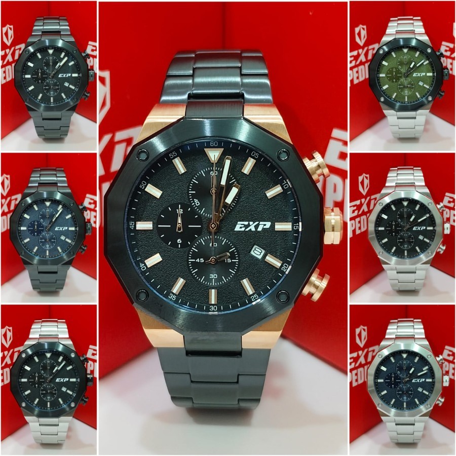 Jual JAM TANGAN PRIA EXPEDITION E 6849 EXP 6849 STAINLESS CHRONO ...