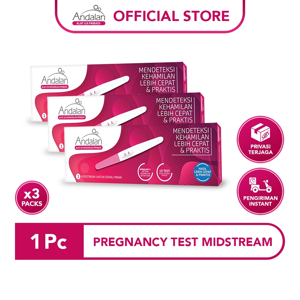 Jual Andalan Pregnancy Test Midstream x 3 | Shopee Indonesia