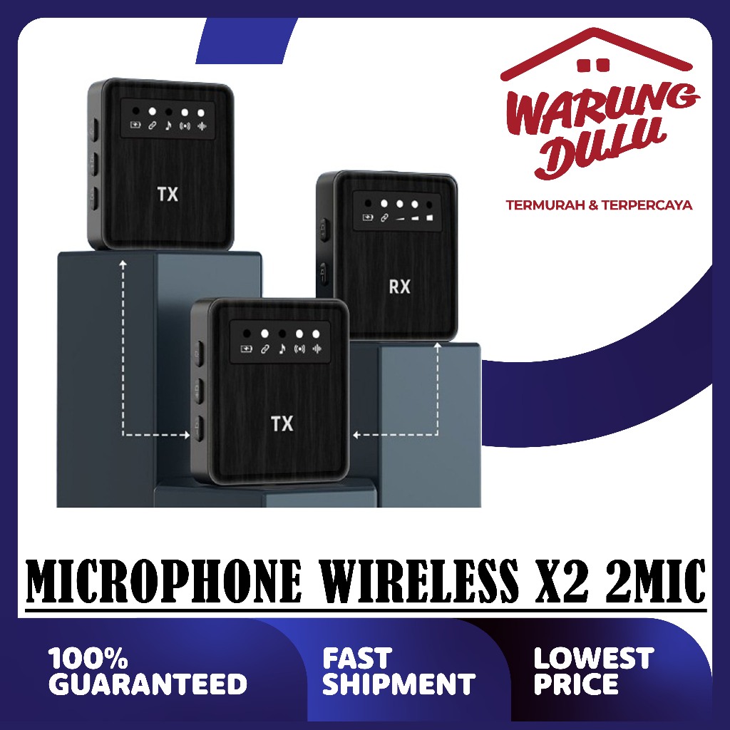 Jual Wireless Microphone X2 SERIES MIC TYPE C | Shopee Indonesia