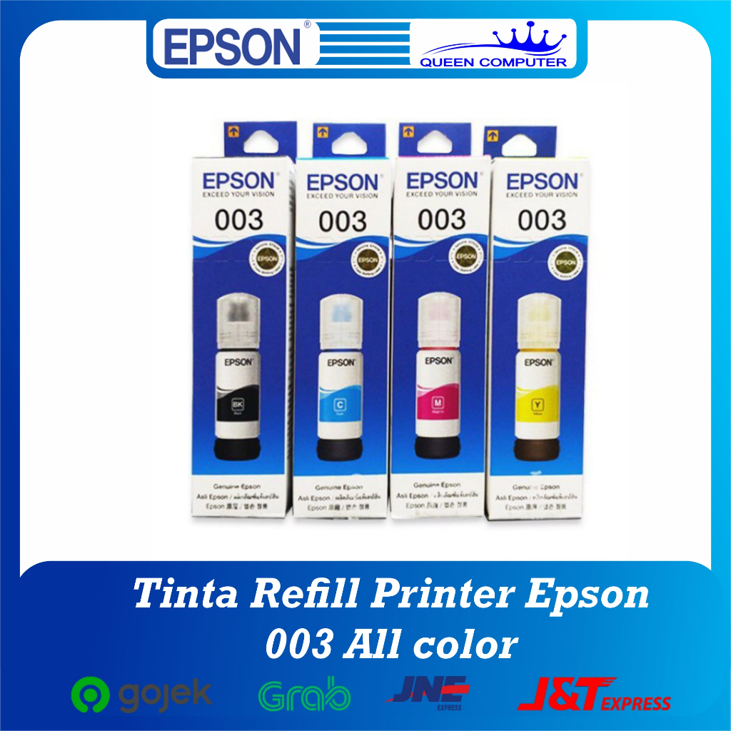 Jual Tinta Epson 003 All Color Original (L1110/L3100/L3110/L3116/3150 ...