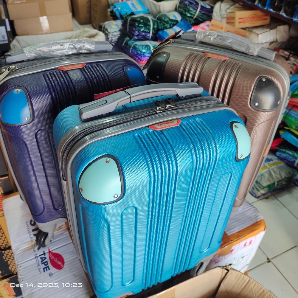 Jual Koper Fiber ORENTINA 16 dan 20 inch tahan air, pakai batok, roda ...