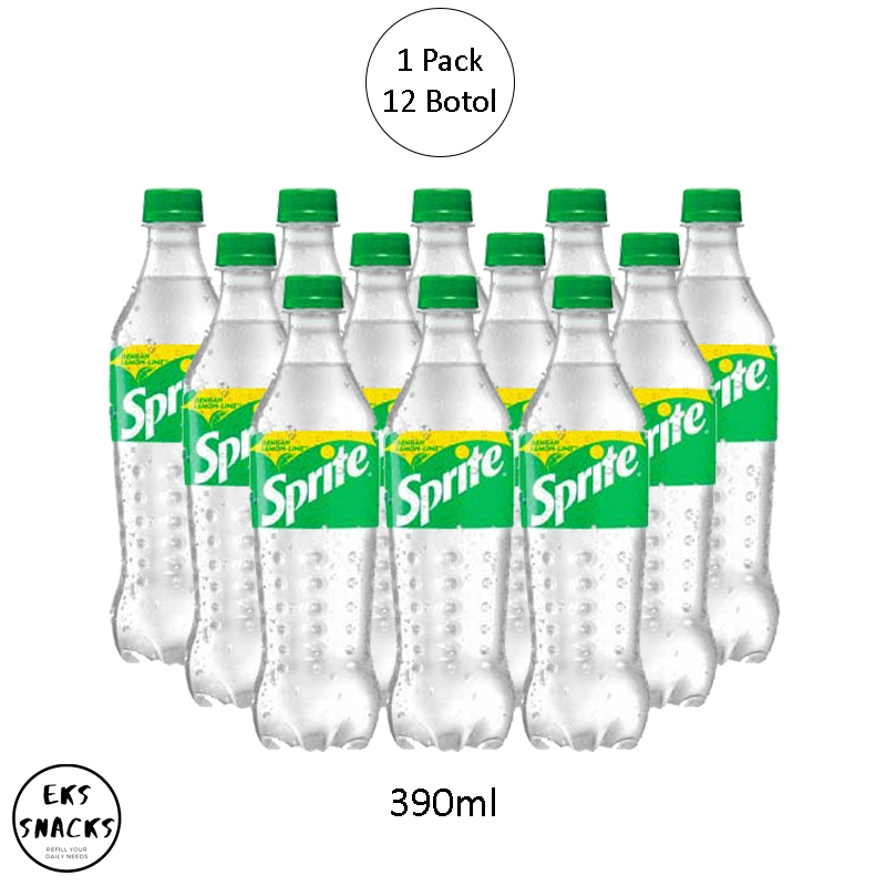 Jual Sprite Original Botol PET 390ML [1 Pack 12 Botol] | Shopee Indonesia