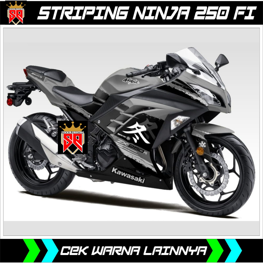 Jual DECAL STRIPING KAWASAKI NINJA 250 FI / STICKER NINJA FI 250 ...