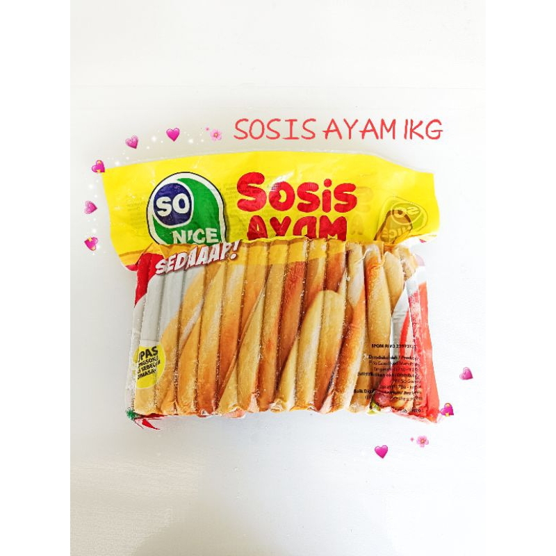 Jual SO GOOD SO NICE SOSIS AYAM SEDAP 500GR & 1KG | Shopee Indonesia