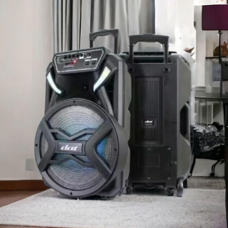 Jual Speaker Portable DAT DT 1509 X2 15 Inch Bluetooth FREE Microphone ...