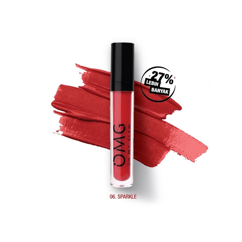 Jual OMG OH MY GLAM Matte Kiss Lip Cream 3,5gr / Lipcream OMG Bpom ...