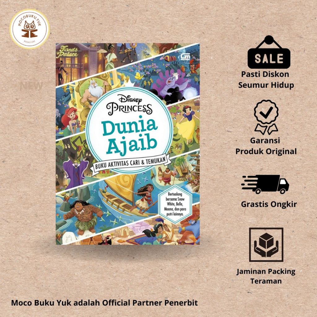 Jual DISNEY PRINCESS: DUNIA AJAIB BUKU AKTIVITAS CARI DAN TEMUKAN ...