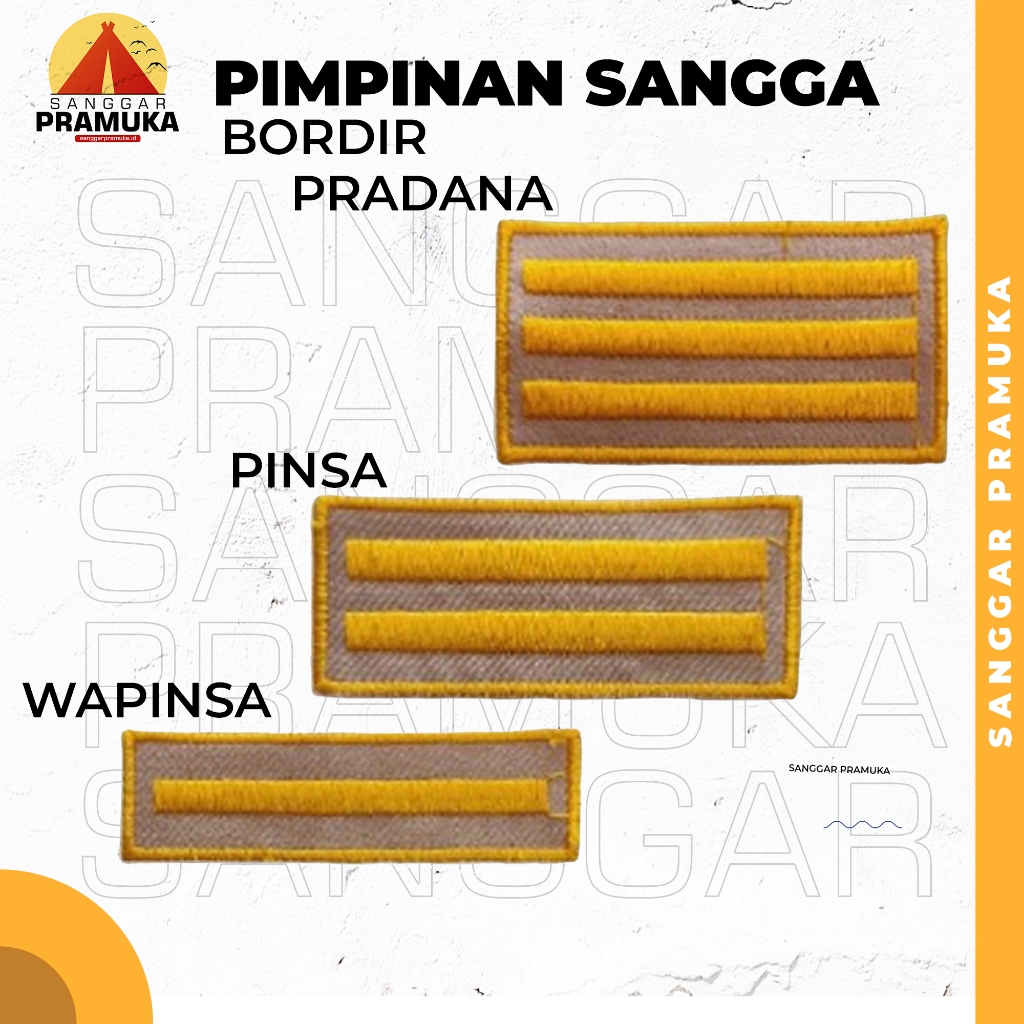 Jual Tanda PINRU Pramuka/Tanda jabatan Pimpinan Regu Pramuka Penegak ...