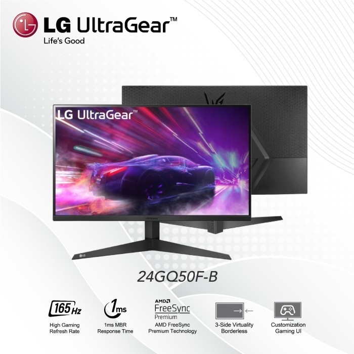 Jual LED Monitor LG 24 Inch 24GQ50F-B UltraGear FHD VA 1ms 165Hz ...
