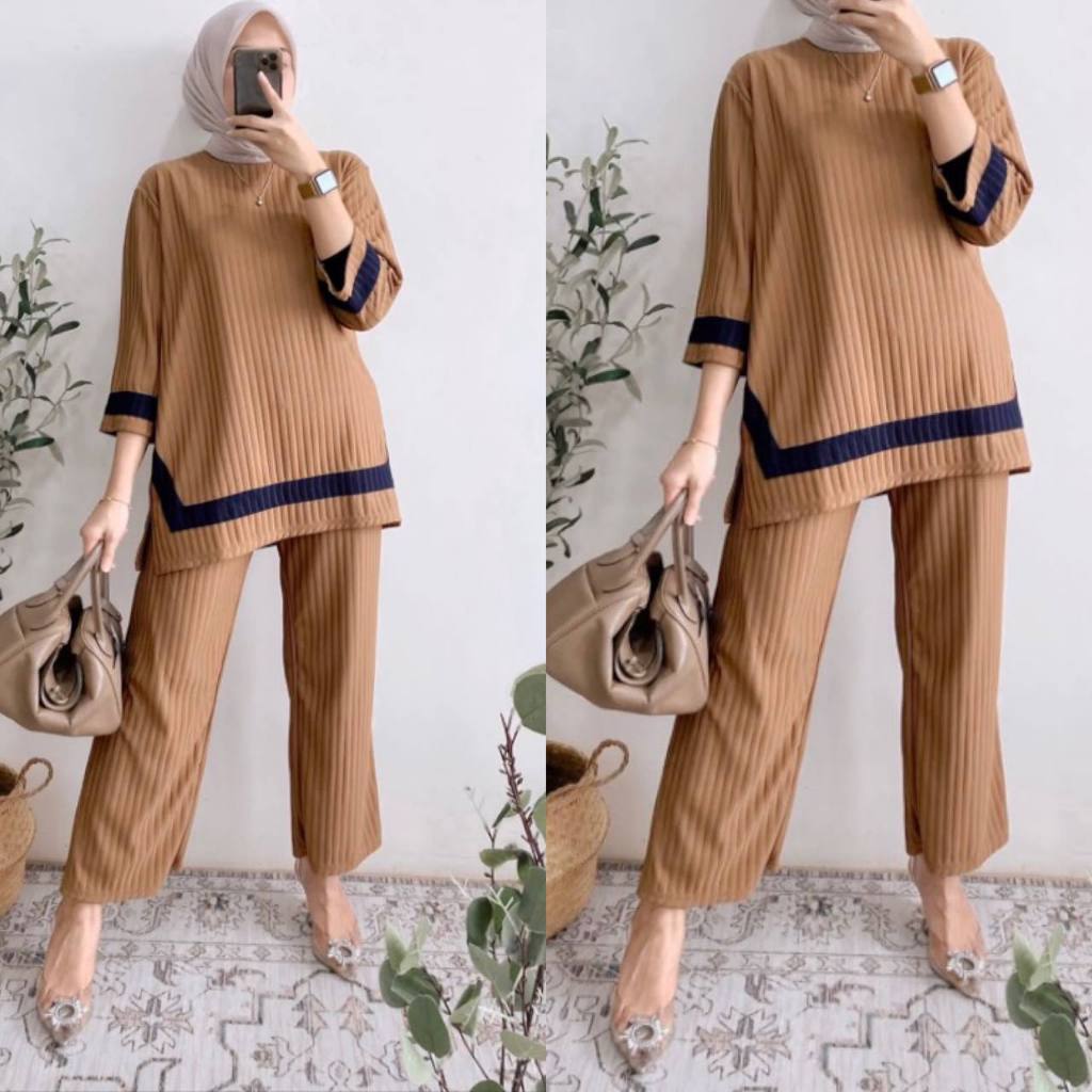 Jual New Amira set | One set Daily | Setelan knit Murah | Setcel Wanita ...
