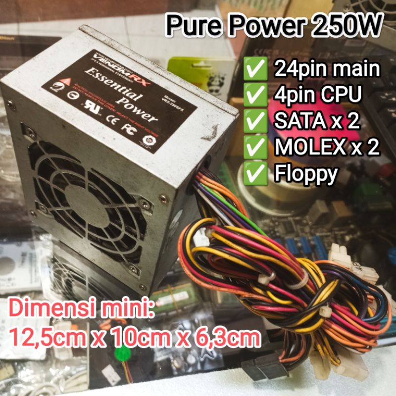 Jual Power Supply mini pc psu slim itx atx sfx 400W 380W 250W std pure ...
