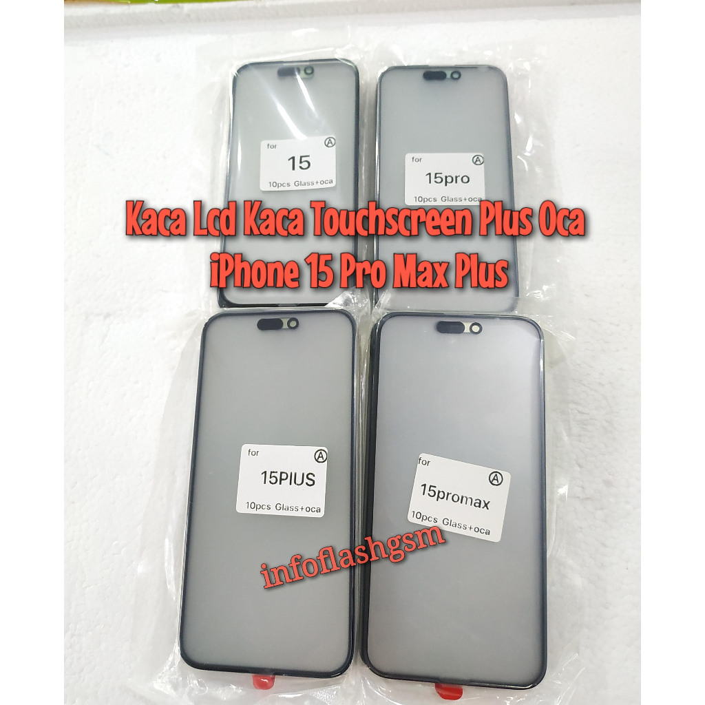 Jual Kaca Lcd Kaca Touchscreen Glass Plus Oca Frame IP IPH iPhon 15 Pro ...