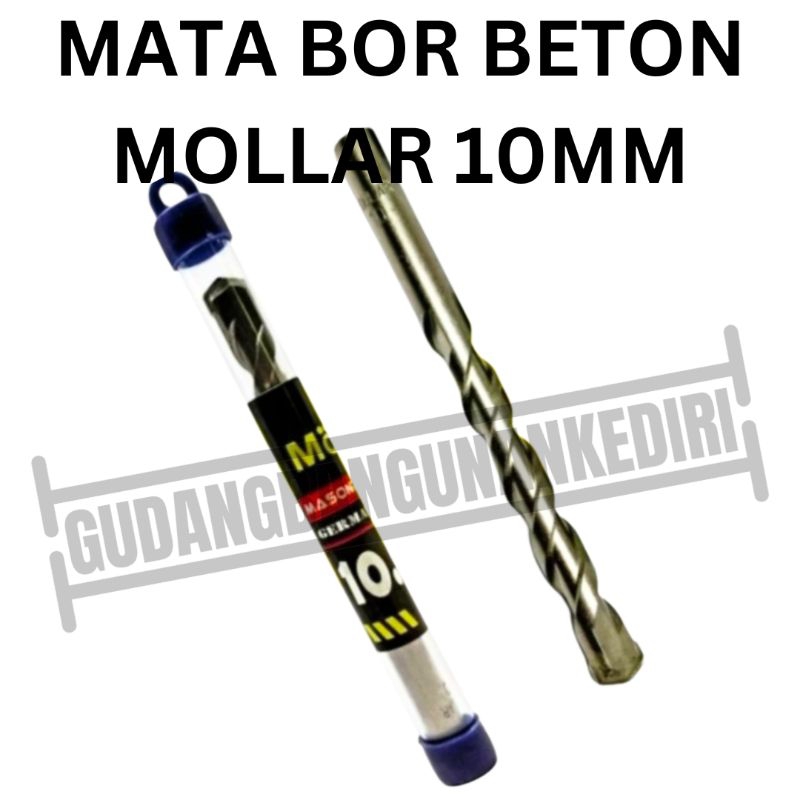 Jual [BETON] mata bor BETON MOLLAR GNT 10mm bor tembok dinding 10mm ...