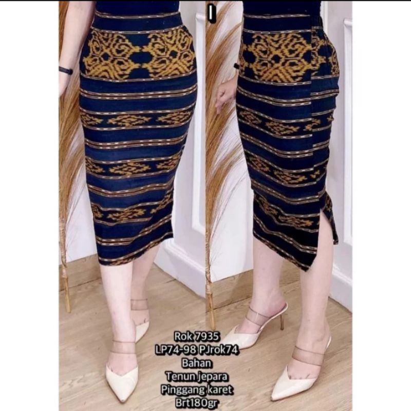Jual ROK TENUN IKAT 7/8 ±75CM KARET KANAN KIRI | Shopee Indonesia