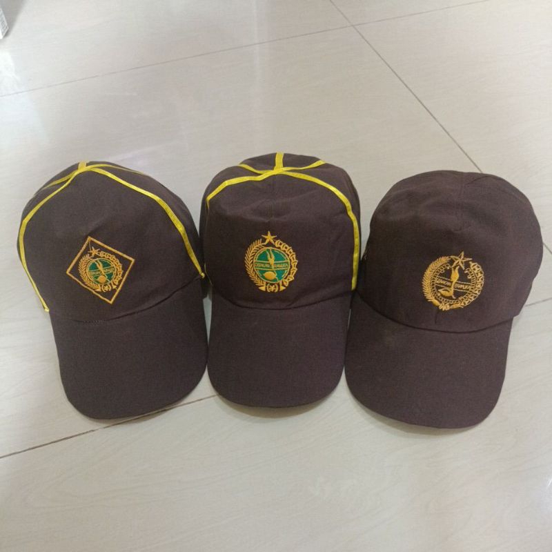 Jual Topi Siaga gerakan Pramuka Putra & Putri Bordir | Shopee Indonesia