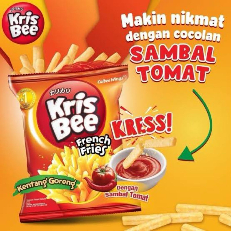 Jual KRIS BEE FRENCH FRIES DENGAN SAMBEL RENTENGAN ISI 10 PCS | Shopee ...