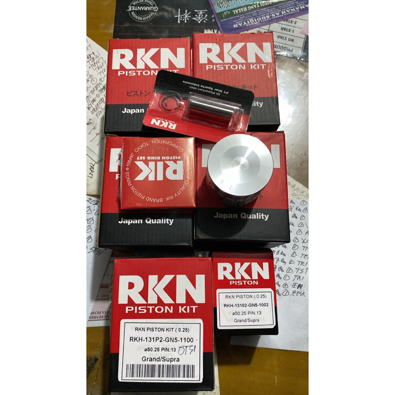 Jual Piston Kit GRAND SUPRA RKN RIK RIKEN oversize STD 25 50 75 100 125 ...