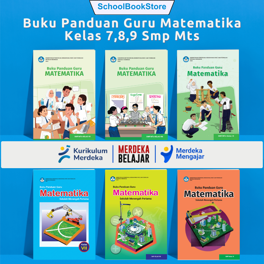 Jual Buku Panduan Guru Matematika SMP Kelas 7,8,9 Kurikulum Merdeka Mengajar Pegangan versi Guru ...