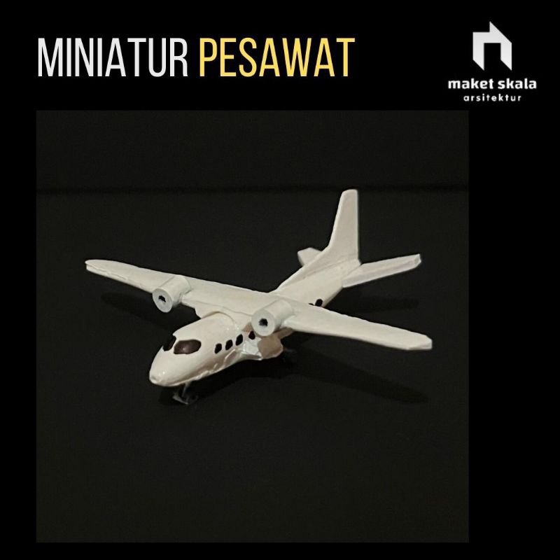 Jual Miniatur Pesawat / Plane Transportasi Udara Skala Maket Arsitektur ...