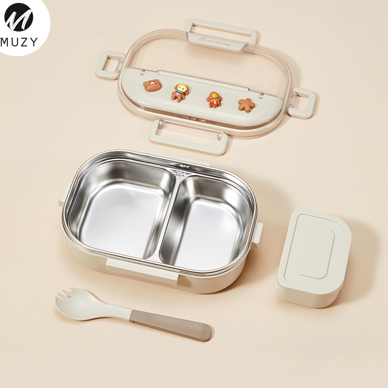 Jual [READYYY] Muzy Lunch Box Set Kotak Makan Kotak Nasi Bekal Anak Kotak Bekal Kantor Kotak ...