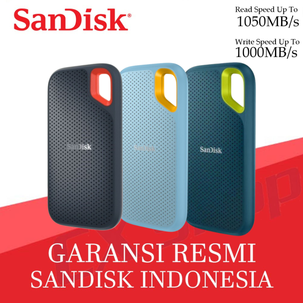 Jual SanDisk Extreme Portable SSD E61 V2 1TB 2TB 4TB 1050MB/s USB 3.2 | Shopee Indonesia
