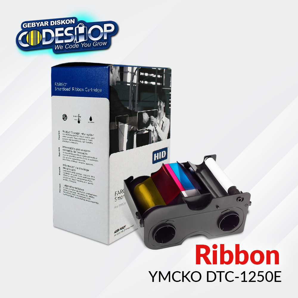 Jual Fargo DTC1250E Ribbon Color YMCKO 250 Prints Tinta Warna 045500 ...