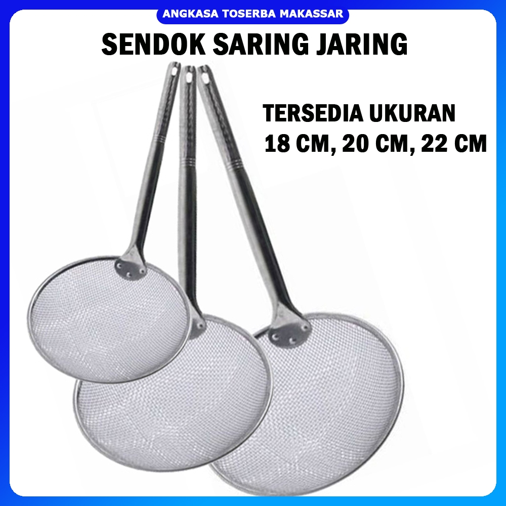 Jual Sendok SARING JARING Stainless Steel Minyak Goreng Mie Sayur Kuah ...