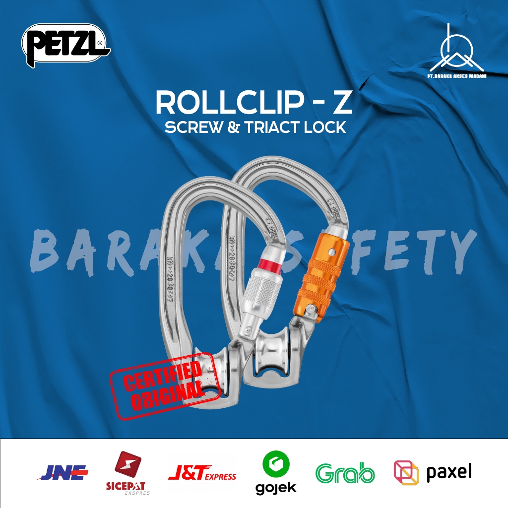 Jual PETZL ROLLCLIP Z Pulley-Carabiner for Attach to Anchors and ...