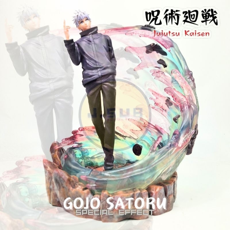 Jual Action Figure Gojo Satoru Statue Jujutsu Kaisen Special Effect 2 ...