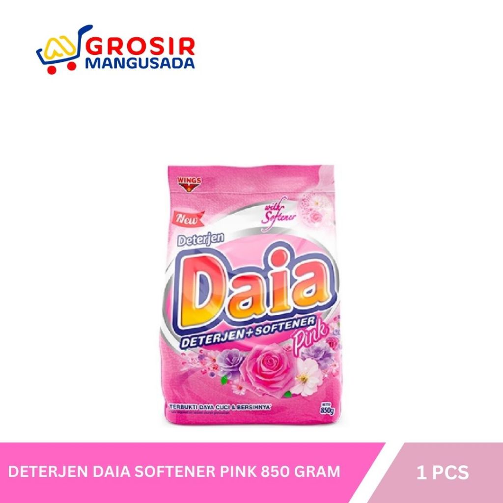 Jual Daia Deterjen Bubuk Softener Pink 850gr | Shopee Indonesia