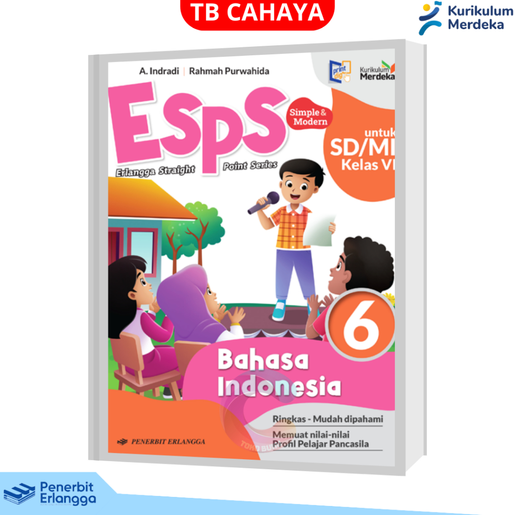Jual BUKU ESPS BAHASA INDONESIA KELAS 1 2 3 4 5 6 SD Kurikulum Merdeka Esps B.indonesia kls 1 2 ...