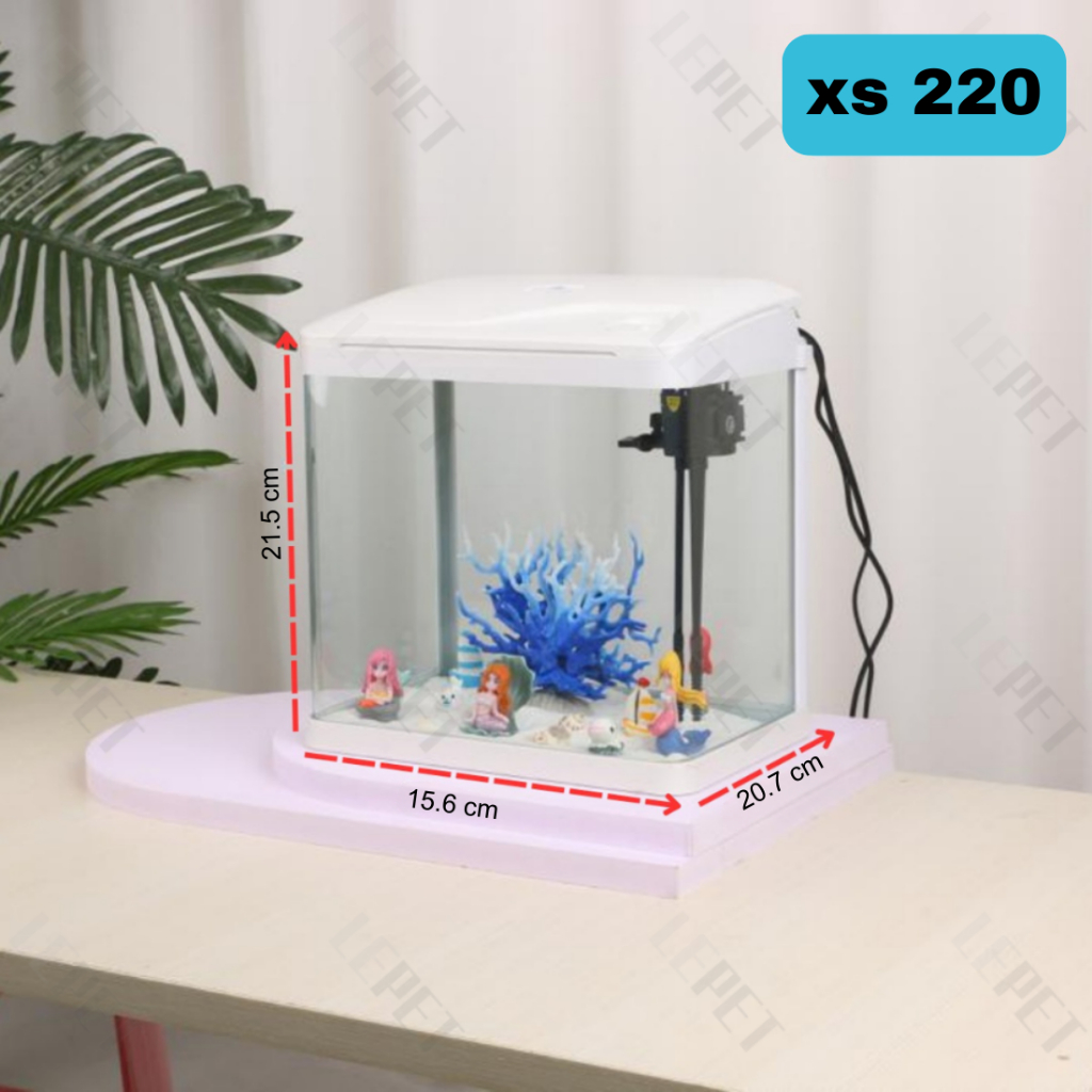 Jual Sunxin - Akuarium Ikan Mini 220/260/320 Tangki Ikan Mini Dengan ...