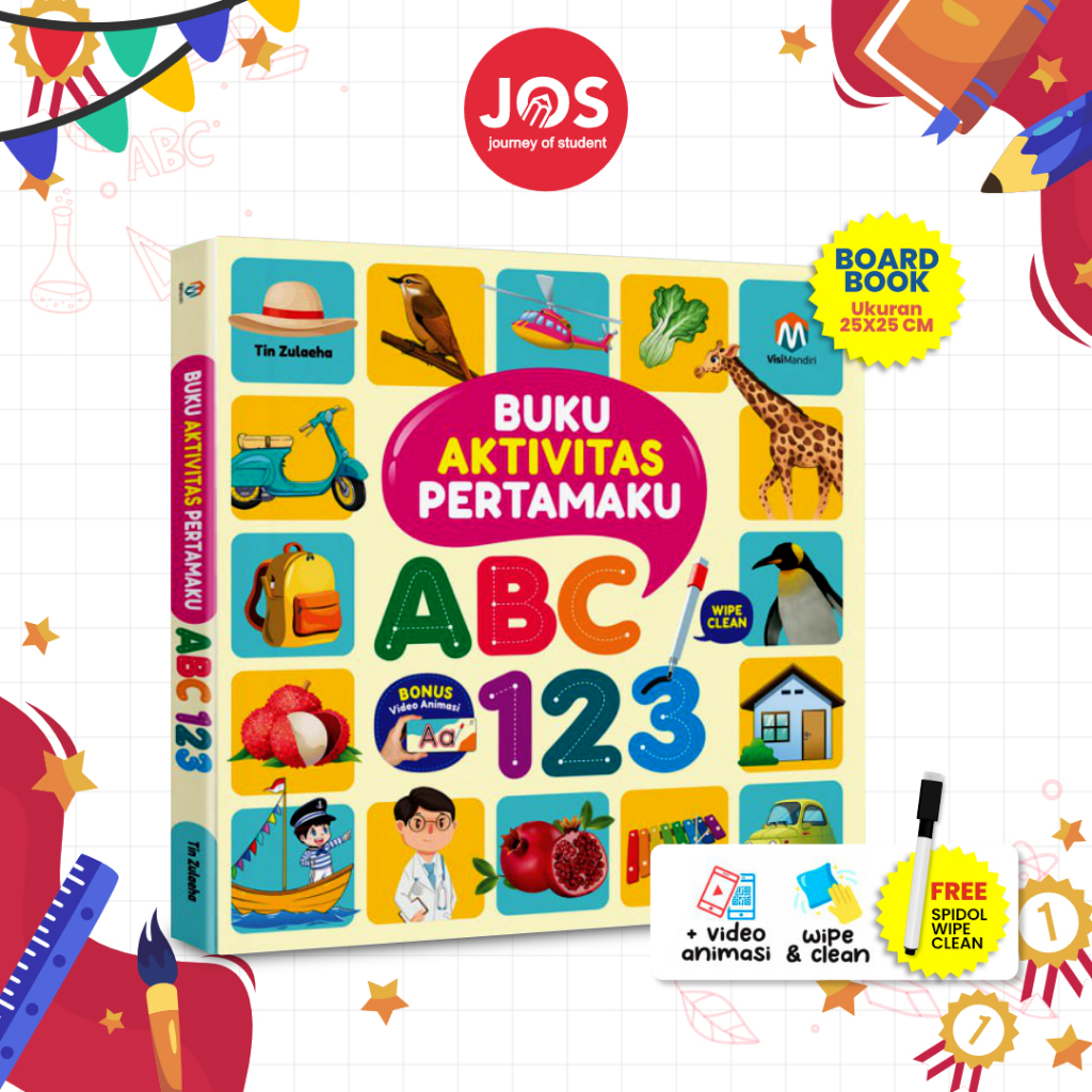 Jual BUKU AKTIVITAS PERTAMAKU ABC 123 soft Baby Book Superlengkap big ...