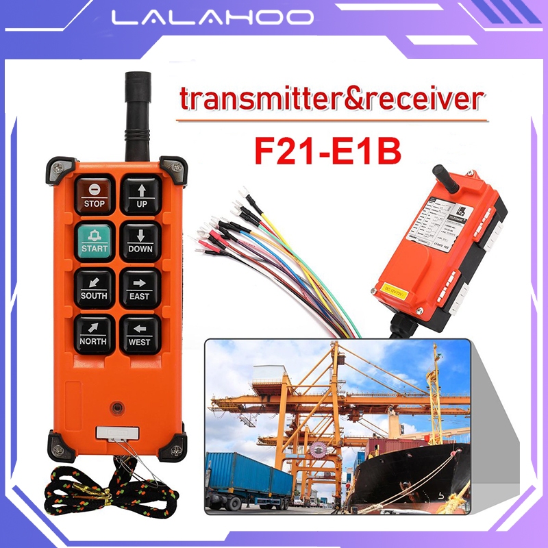 Jual Telecrane F21-E1B Remote Wireless Industrial Hoist Crane Push Button 8 220V 380V 12-72v 1 ...