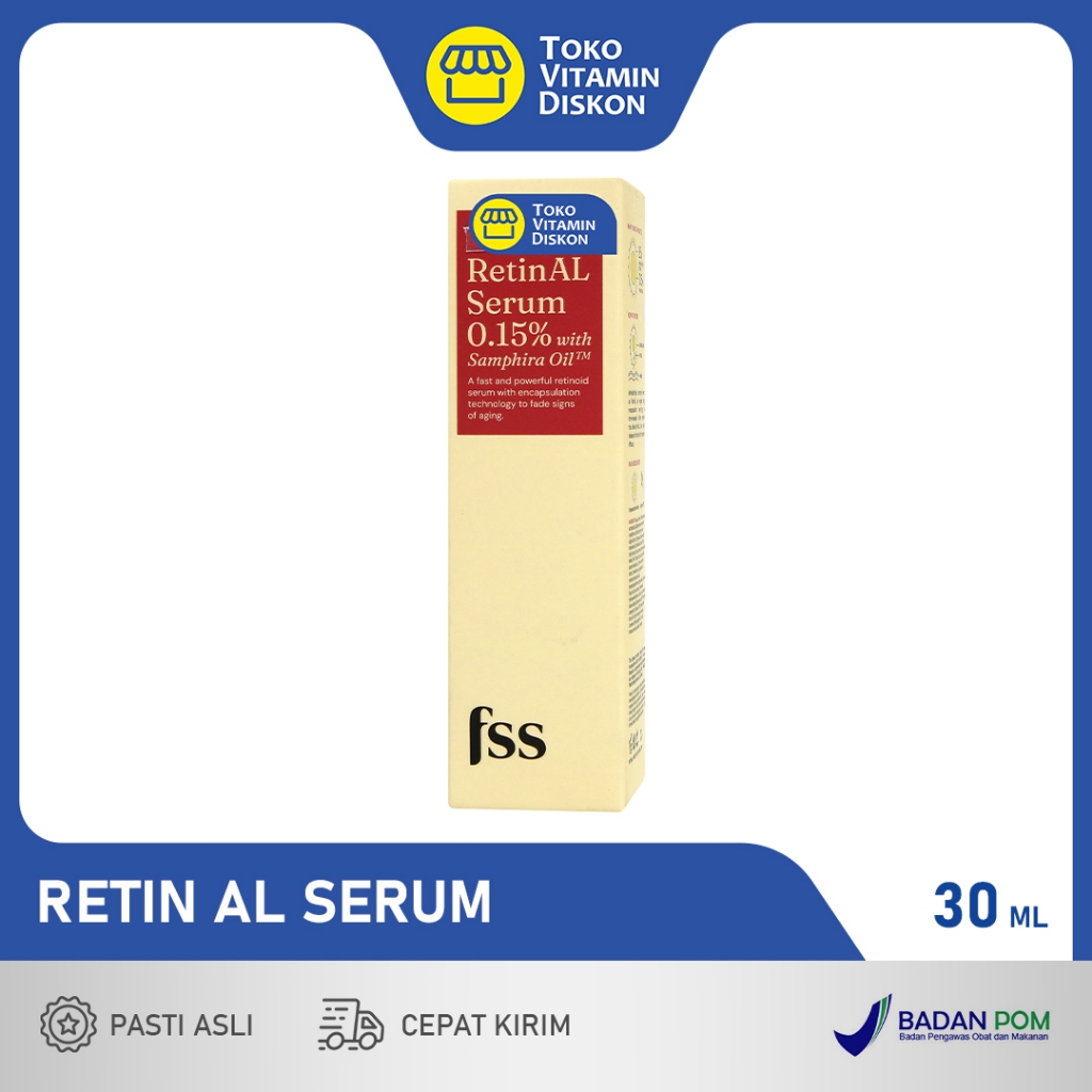 Jual FOR SKIN'S SAKE FSS RETINAL SERUM 0.15% WITH SAMPHIRA OIL 30ML ...