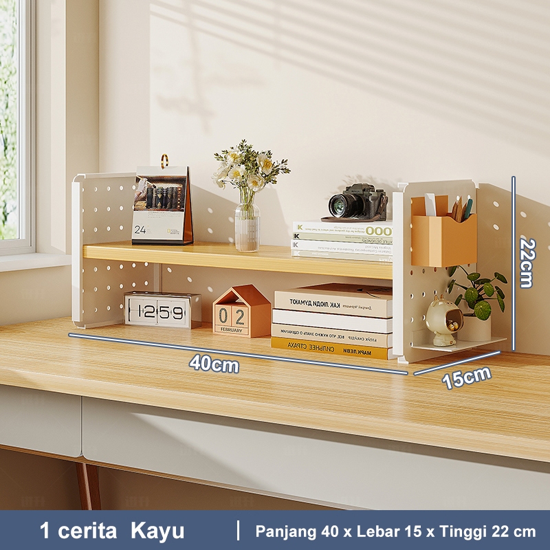 Jual IH Rak Meja Stationery Rak Desktop Storage Rak Organizer Multi ...