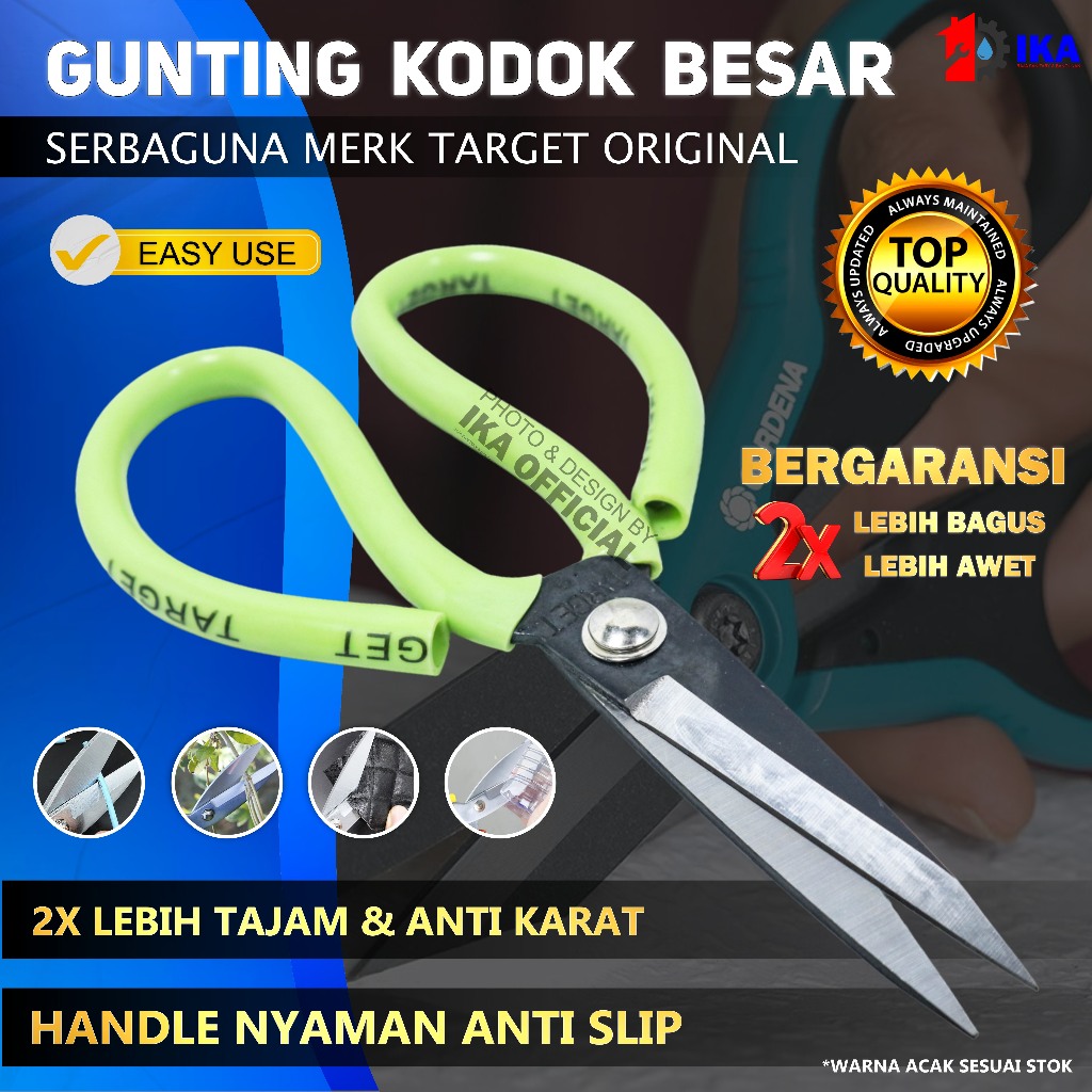 Jual Gunting Kulit TARGET Kodok Kain Kertas Karet Kardus Seng Serbaguna ...
