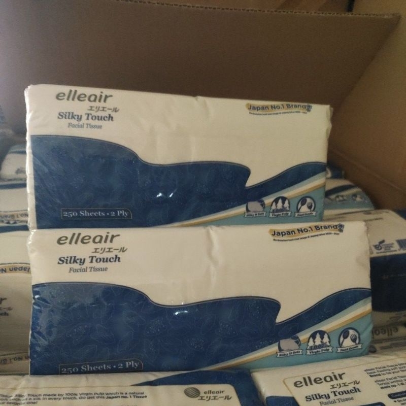 Jual Elleair silky touch facial tissue 250 sheets.2PLY Premium | Shopee ...