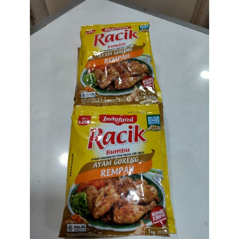 Jual Bumbu Racik Ayam Goreng Rempah 1 renceng isi 10 sachet berat 30g ...