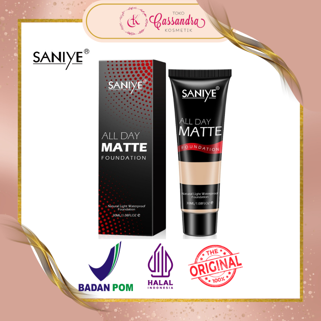 Jual SANIYE ALL DAY MATTE FOUNDATION R1157 30ML | Shopee Indonesia