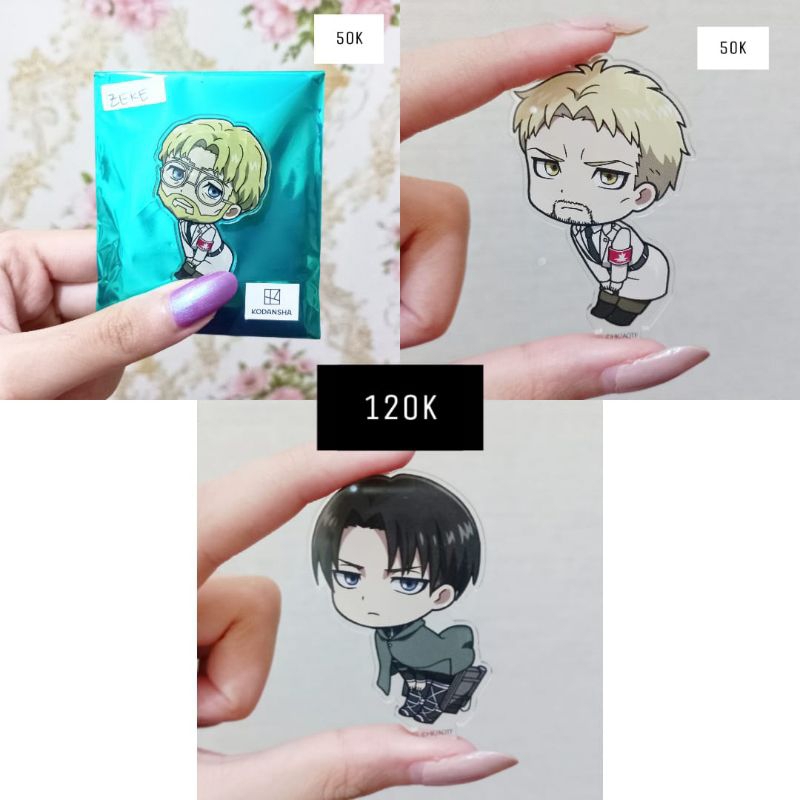 Jual Zeke levi reiner acrylic chibi standee stand akrilik aot snk ...