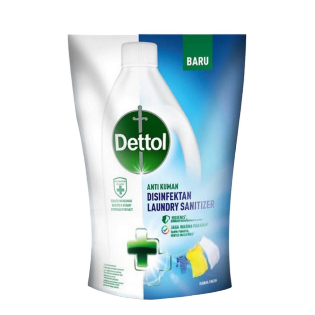 Jual Dettol Disinfectant Laundry Sanitizer Floral Fresh Refill [450mL ...