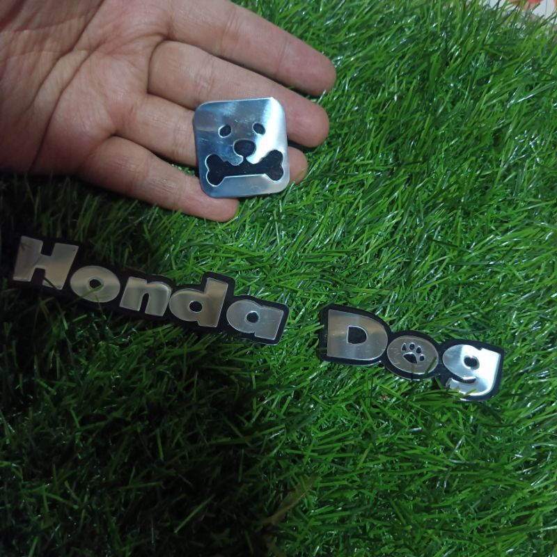 Jual Emblem Mobil Honda Dog custom stainless | Shopee Indonesia