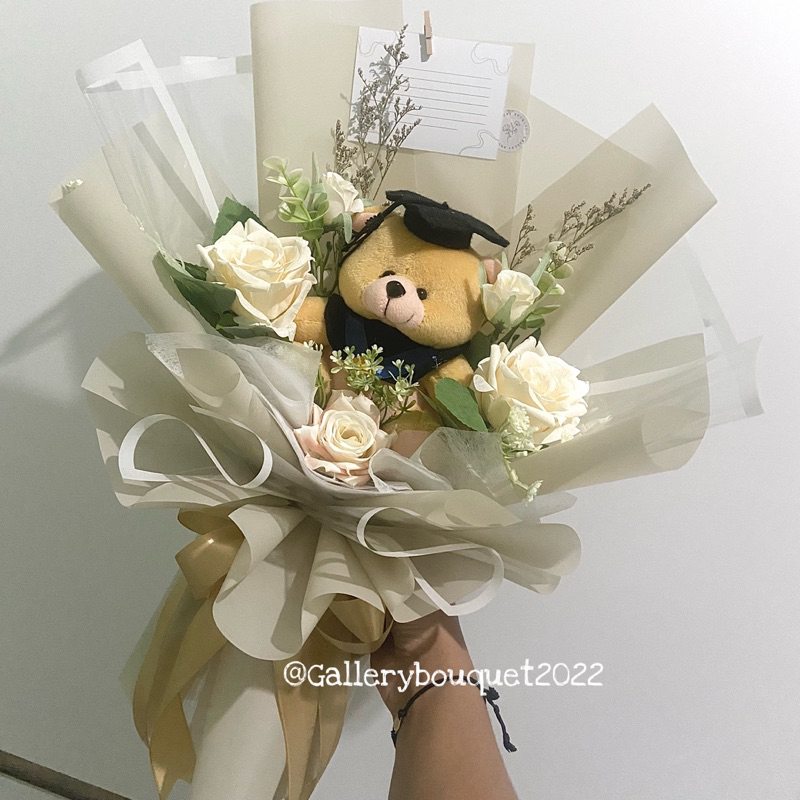 Jual BUCKET BONEKA WISUDA { Free Kartu Ucapan & Packing dus } uk 45cm x ...