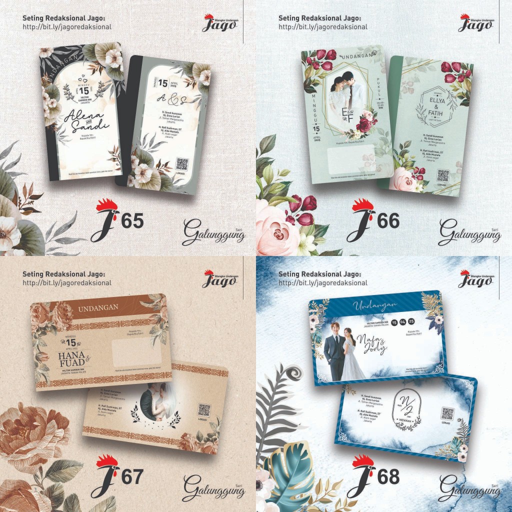 Jual UNDANGAN WEDDING CETAK (Free Kemasan + Label Nama) - EDISI JAGO ...