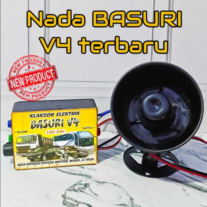 Jual Klakson Elektrik Toa Nada Basuri V4 12-24 V untuk Sepeda Motor ...