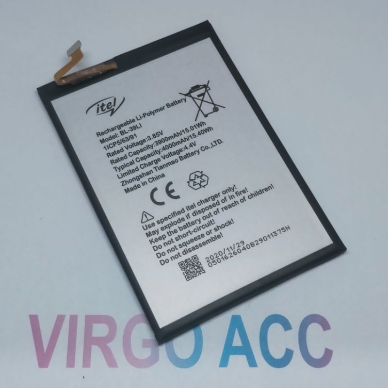 Jual Baterai Batre Battery itel Vision 1 Pro L6005 L6501 L6502 BL-39LI ...